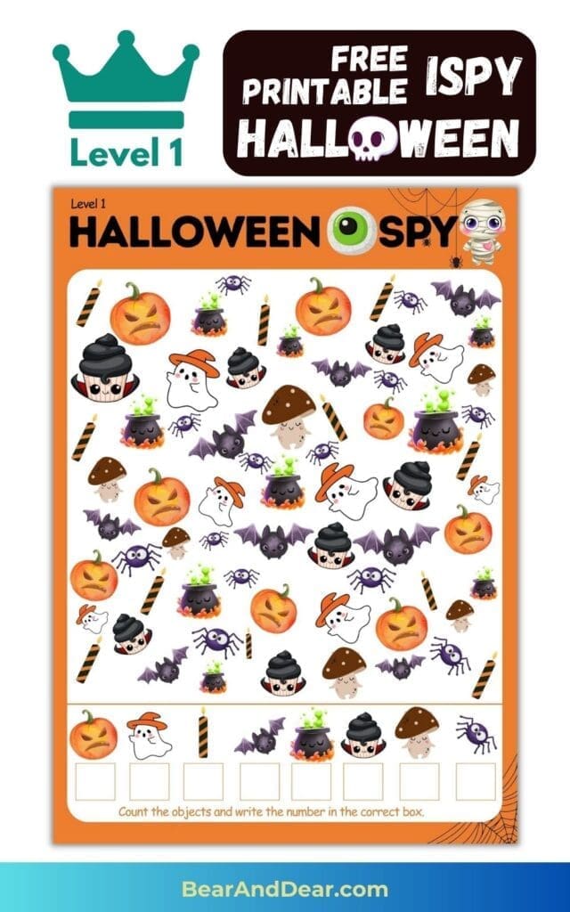 Free Printable Halloween I Spy Game To Light Up The Halloween