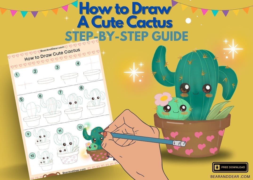 How To Draw An Avocado: Simple And Cute - Bear & Dear