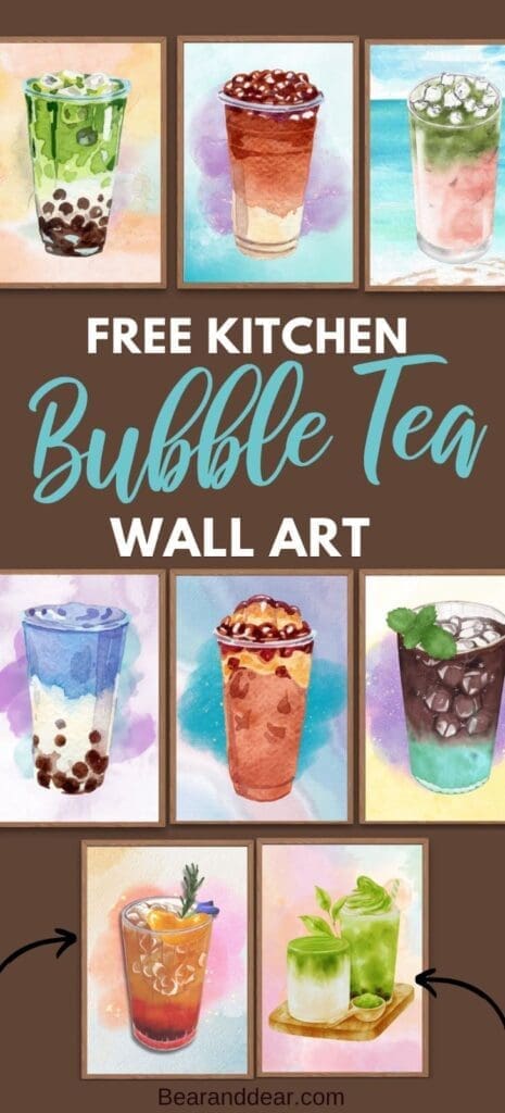 9 Free Boba Tea Wall Art To Bubble Up Your Space